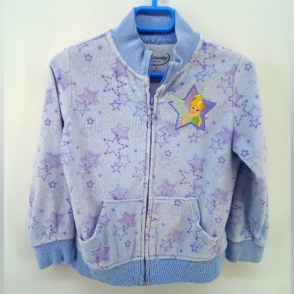 Disney | Jackets & Coats | Disney Fairies Tinkerbell Purple Zip Up ...